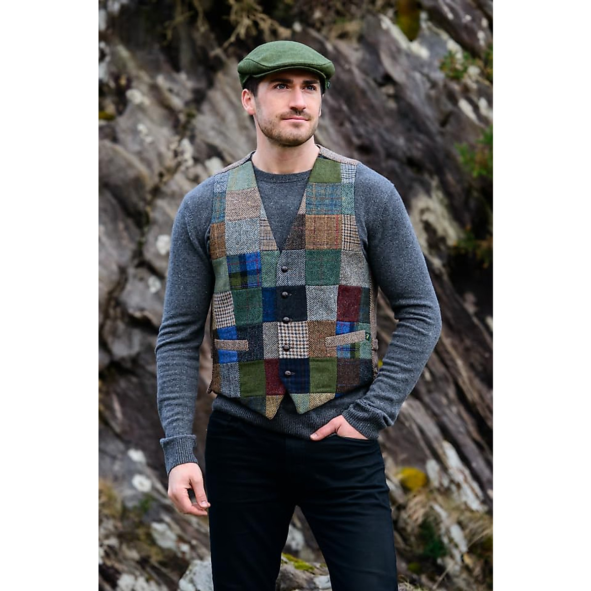 Mucros Weavers Trinity Cap Green Large