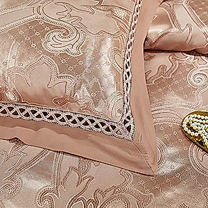 Bedding Set King Size Silk Duvet Covers King Size Bedding Set King Size Gold Luxury Cotton Double Twin King Size Bed Duvet Covers Luxury Satin Jacquard Duvet Covers Set European Style