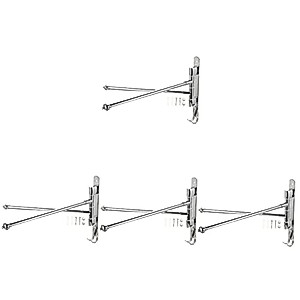 Cabilock 4pcs Rotating Towel Rail Hook Hanger Wall Mounted Clothing Rack Metal Coat Hanger Shower Mat Rod Rotation Towel Hanger Bathroom Metal Towel Bar Swivel Towel Bar Swivel Towel Rack