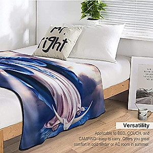 Flannel Bed Blanket Blessed Virgin Mary Soft Warm Fluffy Plush Throw Blanket for Sofa Chair Living Room Office Farmhouse Travel,60x80Inch