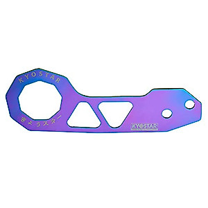 WKD Universal JDM Stainless Steel Neo Chrome Rear Tow Towing Hook #6038