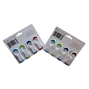 Blake & Croft 8 Pc Colorful Bag Clips, Food Clips, Chip Clips for Food Storage with Seal Grip for Snack Bags and Food Bags