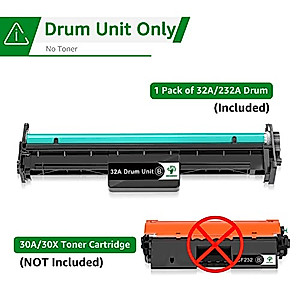 GREENSKY Compatible Image Drum Unit Replacement for HP 32A CF232A Drum for Pro M118dw M148dw M148fdw M203dw M227fdw M227fdn Printer (Black, 1 Pack)