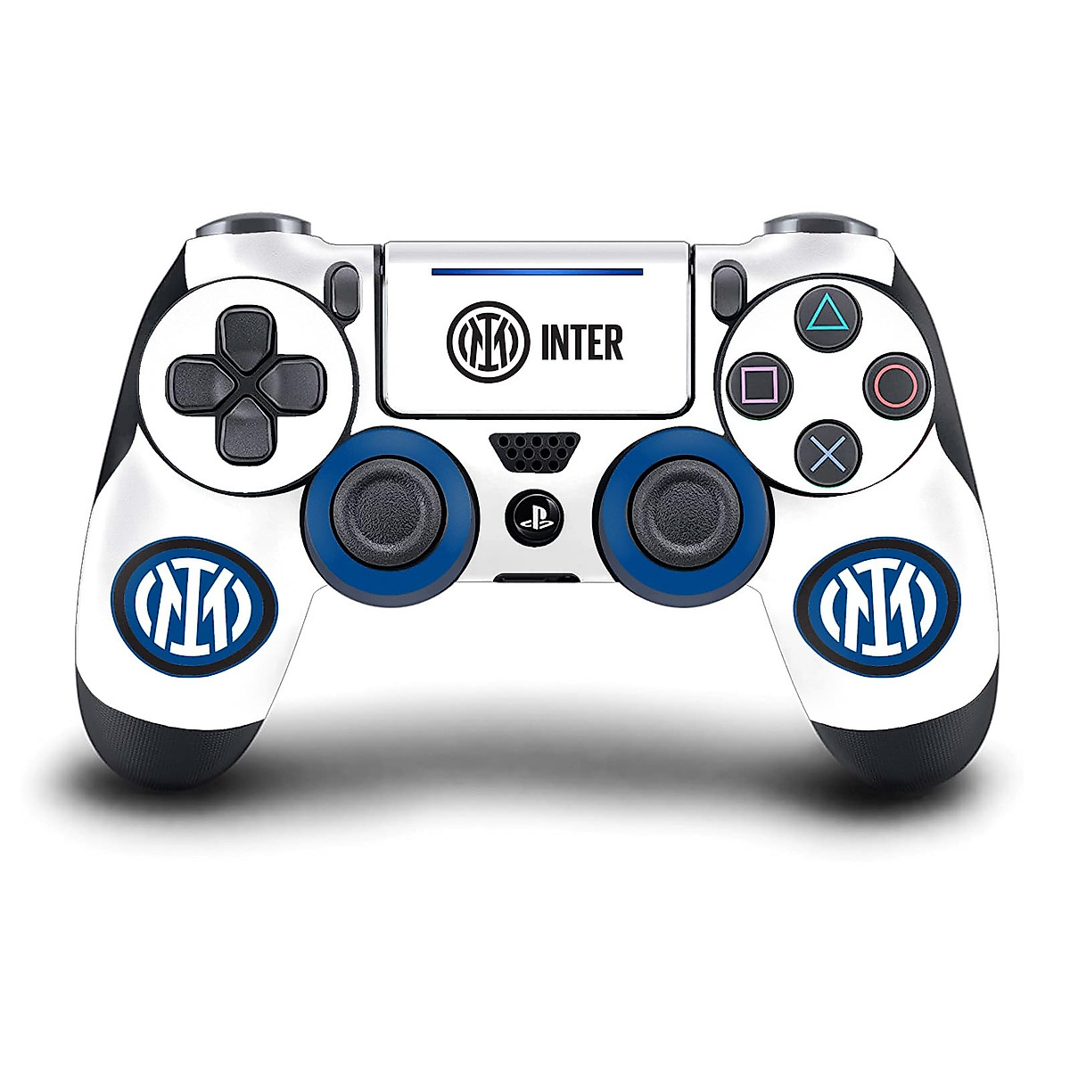 Head Case Designs Officially Licensed Inter Milan Logo On White Badge Vinyl Sticker Gaming Skin Decal Cover Compatible With Sony PlayStation 4 PS4 DualShock 4 Controller