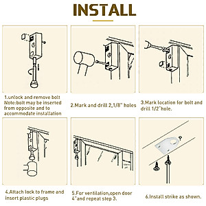 Sliding Door Lock Rectangle Patio Door Lock Keyed for Sliding Glass Door Hinged Door Security Bar Heavy Duty Steel Bolt Zinc Alloy Iron Portable Lock to Prevent Sliding or Lifting of Door (2 Pieces)