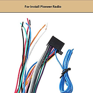 RED WOLF Car Stereo Pionner Wire Harness Adapter Connector Compatible with Ford F150 Escape Focus 2004-2013, Lincoln 2006-2010 Town Car for Pionner Radio CD Player Receiver Amplifier/SWC Cable Plug