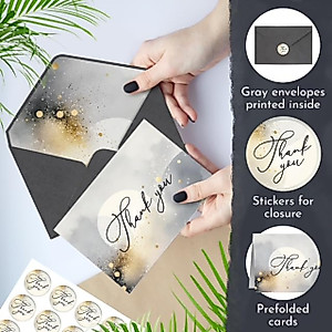 Thank You Cards With Envelopes, Thank You Card, Seal Sticker, Thank You Cards, Wedding, Baby Shower, Graduation, Sympathy Card, Business, Funeral, Thank You Notes, Anniversary