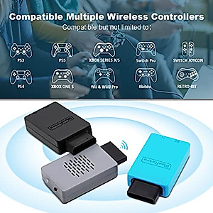 BITFUNX RetroScaler SEGA Saturn Wireless Controller Adapter - Supports SEGA Saturn Game Console, Compatible with PS3/PS4/PS5, Xbox One S, Series X/S, Switch Pro Bluetooth Controllers