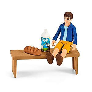 SCHLEICH Farm World, 21-Piece Playset, Farm Toys for Girls and Boys Ages 3-8, Sunny Day Mobile Farm Stand