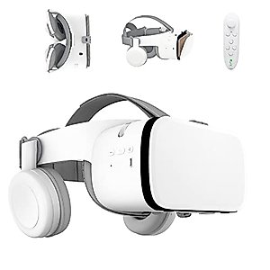 3D VR Virtual Reality Headset Goggle with Remote Controller, VR Glasses for 3D Movies Video Play Games, VR Set for iOS Android Phone for iPhone 13 12 11 Pro Mini X R S Max Samsung Galaxy