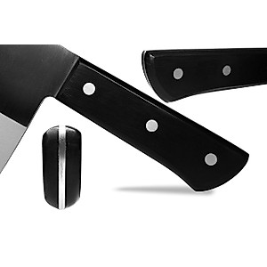 Seki Japan MASAMUNE, Japanese Meat Vegetable Cleaver, Stainless Steel Professional Butcher Knife, POM Handle, 7.1 inch (180mm)