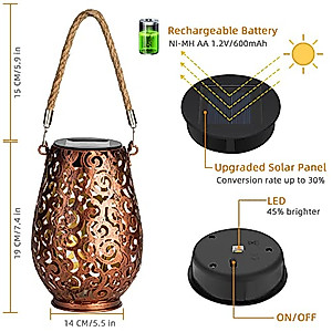 Adair Solar Powered Integrated Led Outdoor Lantern (Set of 2)