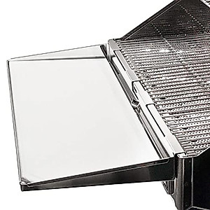 Magma Products A10-902 Stainless Steel Detachable Serving Shelf for Grill with Removable Plastic Cutting Board, Fits 9 x 18 Inch Cooking Grate Grills