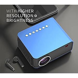 GXBPY T4 Mini Projector 3600 Lumens Support Full 1080P LED Proyector Big Screen Portable Home Theater Smart Video Beamer (Color : Black)
