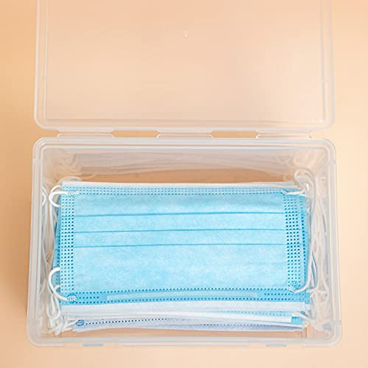 Grey990 Storage Face Cover Storage Box Multi-functional Waterproof Clear Versatile Wet Wipe Container for Bedroom