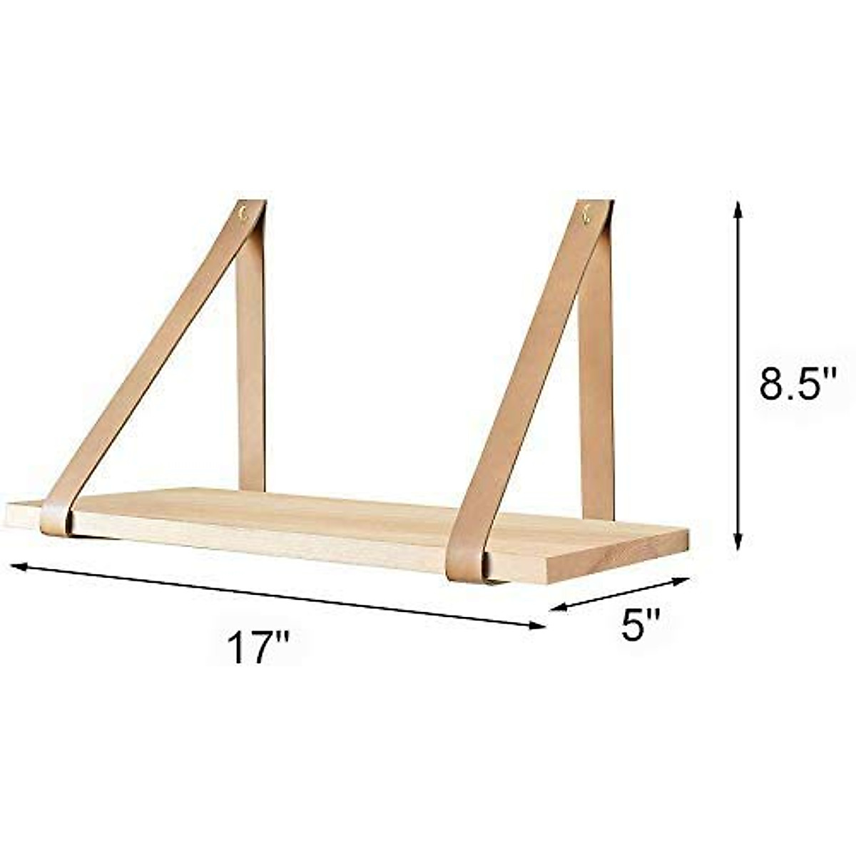 Mkono 2pcs Hanging Shelf and 1pc Diaper Organizer Caddy Boho Decor Storage for Nursery, Bedroom, Gift