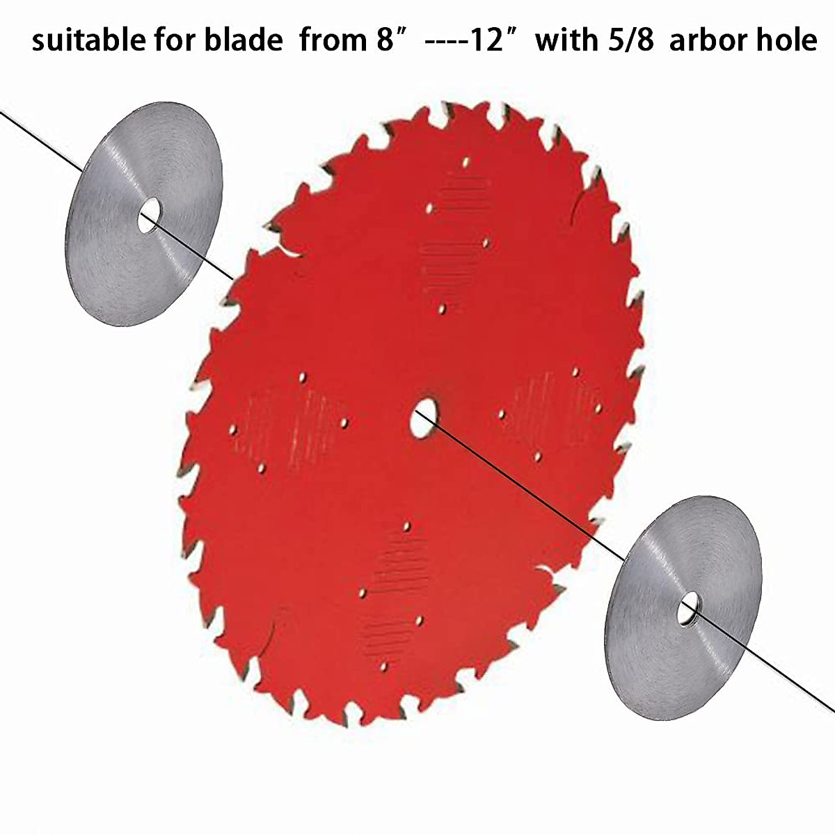 Pair of Blade Stabilizers/Saw Blade Dampener/ Saw Blade Stiffener 4" Diameter x 5/8 Bore for Saw Blade from 8in-12in