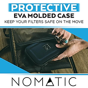 NOMATIC McKinnon Filter Case - Camera Case for Lens Filters - Fits up to 6 82mm Filters - Weather Resistant EVA Foam Tech Pouch