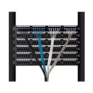 Monoprice Cat6A Ethernet Patch Cable - Snagless RJ45, 550Mhz, 10G, UTP, Pure Bare Copper Wire, 30AWG, 10-Pack, 14 Feet, Black - SlimRun Series