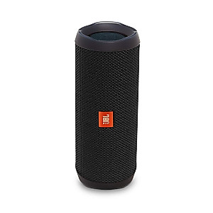 JBL Flip 4 Waterproof Portable Bluetooth Speaker (Black) (Renewed)