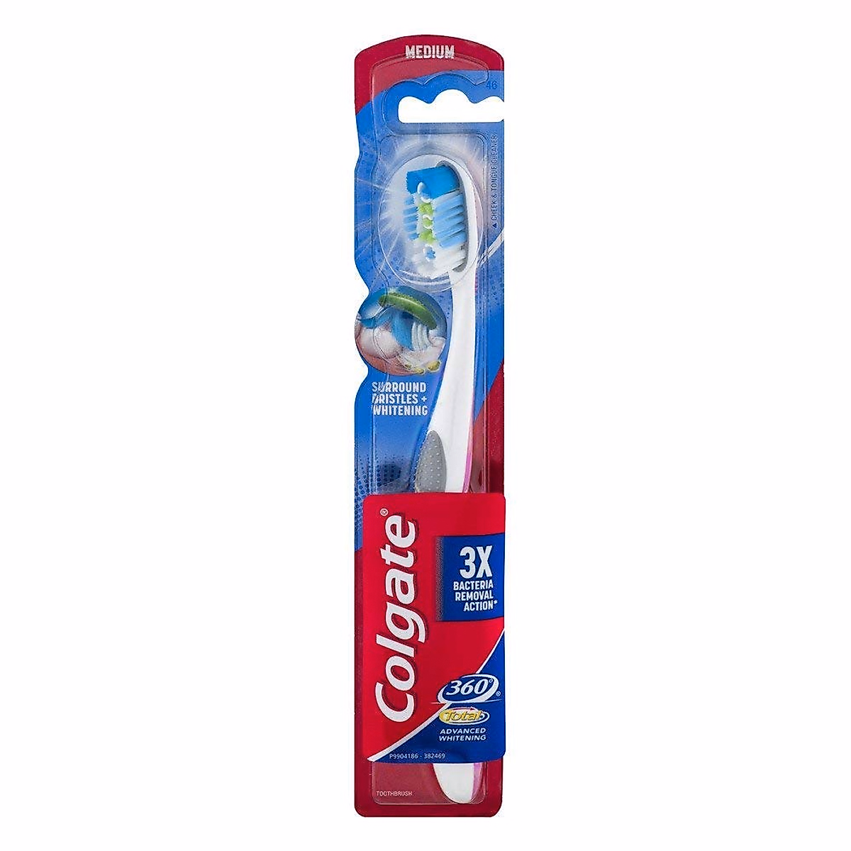 Colgate 360 Total Advanced Full Head Toothbrush, Medium