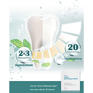 Professional Effects Teeth Whitening Strips 20 Treatments, 40 Strips, Teeth Whitening Kit Gel Products for Sensitive Teeth, Removes Coffee, Tea & Tobacco Stains