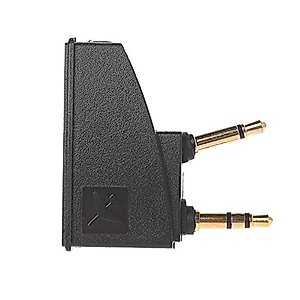QC45 Airline Airplane Flight Headphone Adapter Converter Compatible with Bose QC3 QC15 QC20 QC25 QC35 AE2 AE2W Noise Cancelling Headphones (1pc)