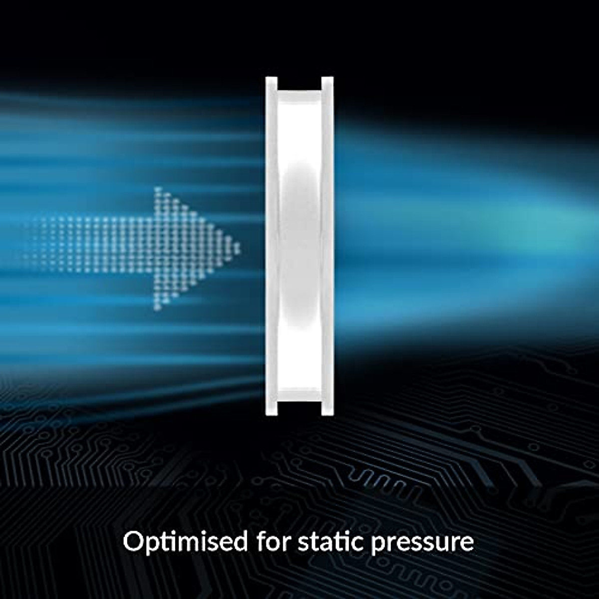 ARCTIC P12 PWM PST - PC Fan, 120mm Case Fan with PWM Sharing Technology (PST), Pressure-optimised, Quiet Motor, Computer, Fan Speed: 200–1800 RPM (0 RPM <5%) - White