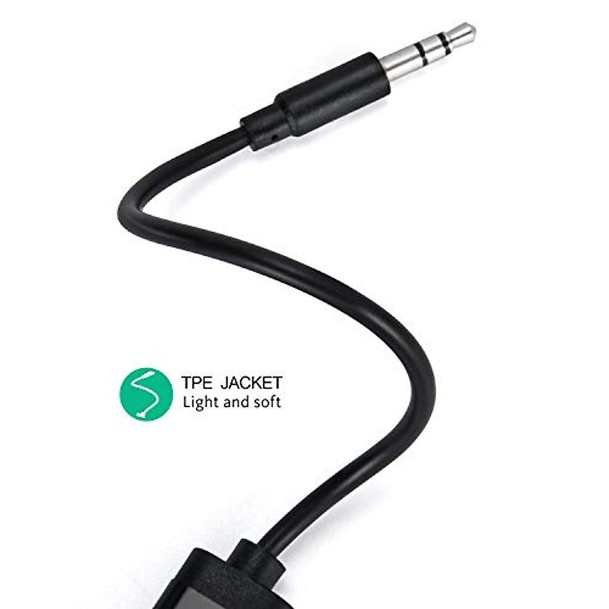 3.5mm Headphone Splitter Cable,ONXE 1/8 Inch AUX Stereo Jack Audio Splitter 1 Male to 2 3 4 Female Adapter Cable for Mp3 Player Mobile Phone Laptop, PC Headphone Speakers(Black)