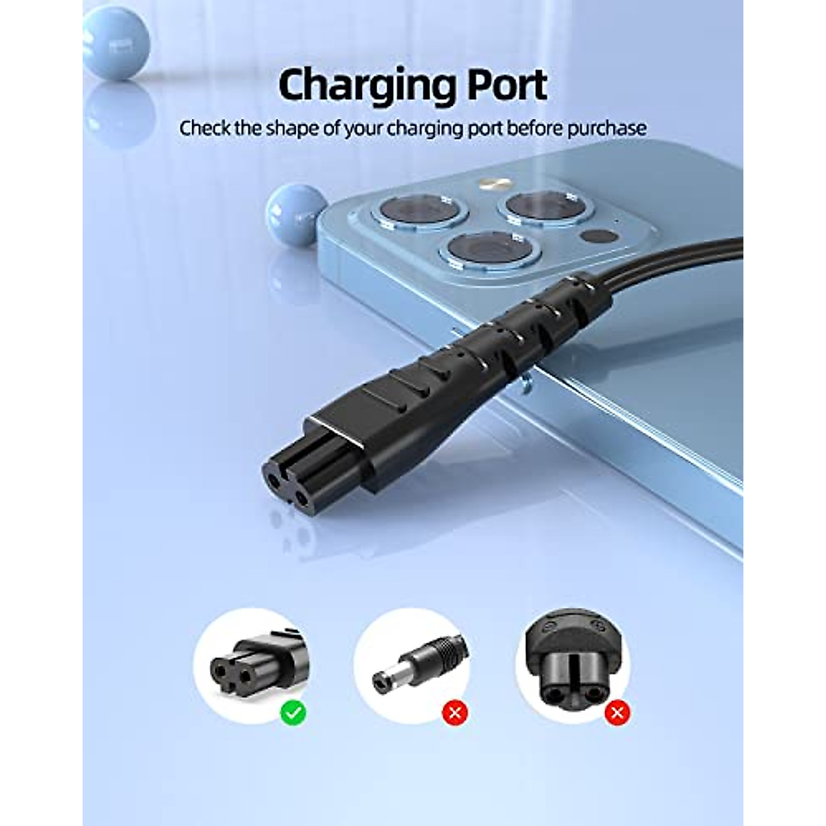 5V Shaver Charger Cord for Remington Razor - (Compatible with HC5870 PG6250 and More Devices)