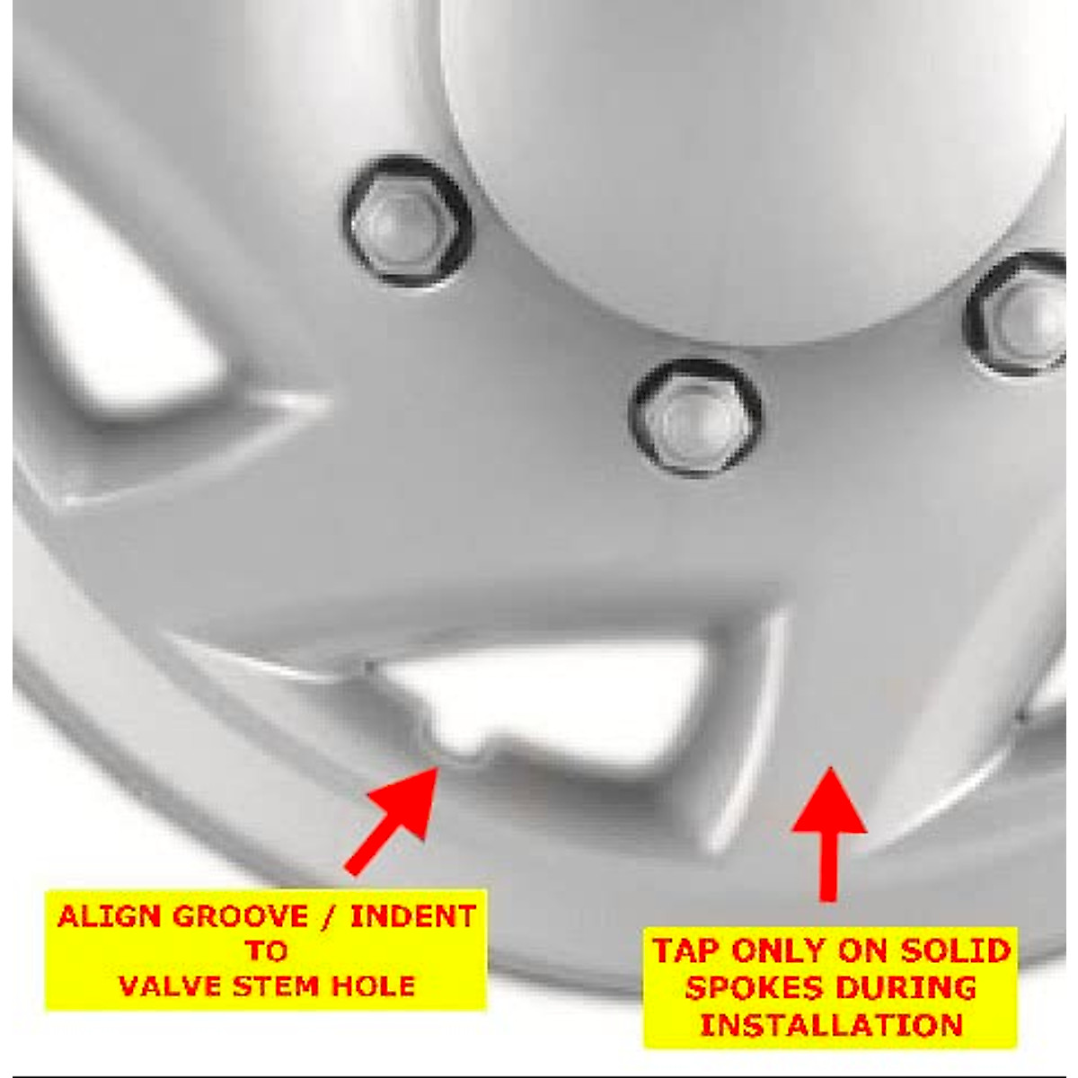 Hubcaps.com - Premium Quality 16" Silver Hubcaps/Wheel Covers fits Ford Van, One-Piece Heavy Duty Construction (Set of 4)