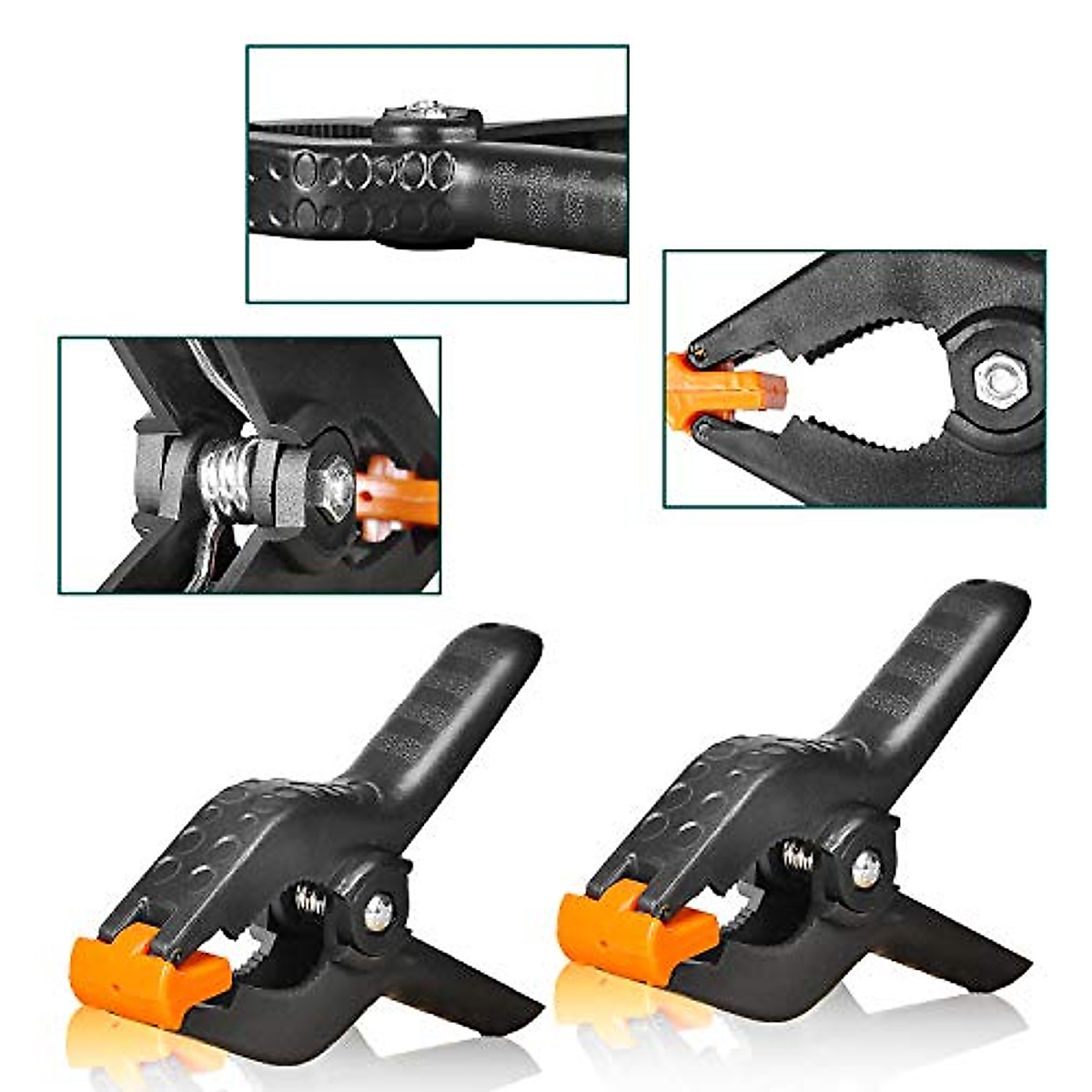 Emart 5x7ft Green Screen Backdrop, Polyester Wrinkle-Resistant Curtain Fabric, Chroma-Key greenscreen Cloth Sheet for Zoom, Including 2 Spring Clamps Suitable for Photoshoot, Interview, Live Stream