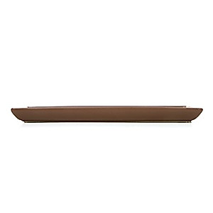 Hosley's 11" Long Brown Ceramic LED Tea Light/Pillar Candle Tray. Ideal Gift for Wedding, Party, Votive Candle Gardens, Pedestal, Tray for Orbs, Bonsai, Floral Arrangements, Serve Ware. O6