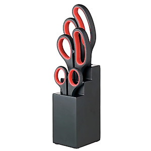 KitchenCraft 3-Piece Kitchen Scissors Set and Storage Block