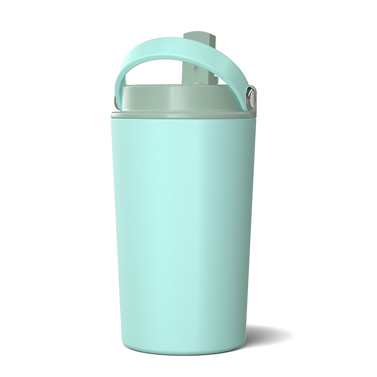 Hydrapeak Junior 14oz Insulated Kids Water Bottle with Straw Lid - Stainless Steel Double Walled and Leak-Proof Insulated Kids Water Bottle for School (Grey/Cloud)