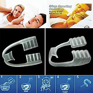 SJJLY Food Grade Dental Mouth Guard Sleeping Aid Tool Bruxism Splint Oral Care Tooth Protector Dental Health Teeth Brace