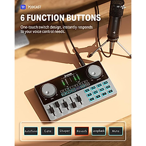 Donner Podcast Equipment Bundle, Podcast Kit Music Production Equipment with Audio Interface/Soundboard, All-in-One Podcast Kit with Condenser Microphone for PC/Phone/Pad for Streaming/Recording