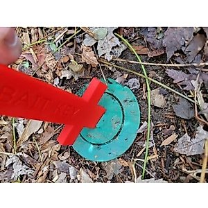 Termite Bait Station Key & Hook Tool | Easy Access & Comfort | Termite Access Tool (Red)