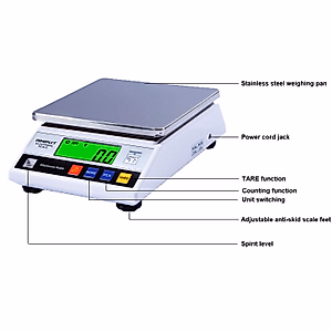 RESHY High Precision 10kg x 0.1g Lab Scale Digital Kitchen Scale Large Food Gram Scale Industrial Counting Scale Jewery Scientific Scale,for Laboratory,Cooking, Baking, Weight Loss,CE Certified