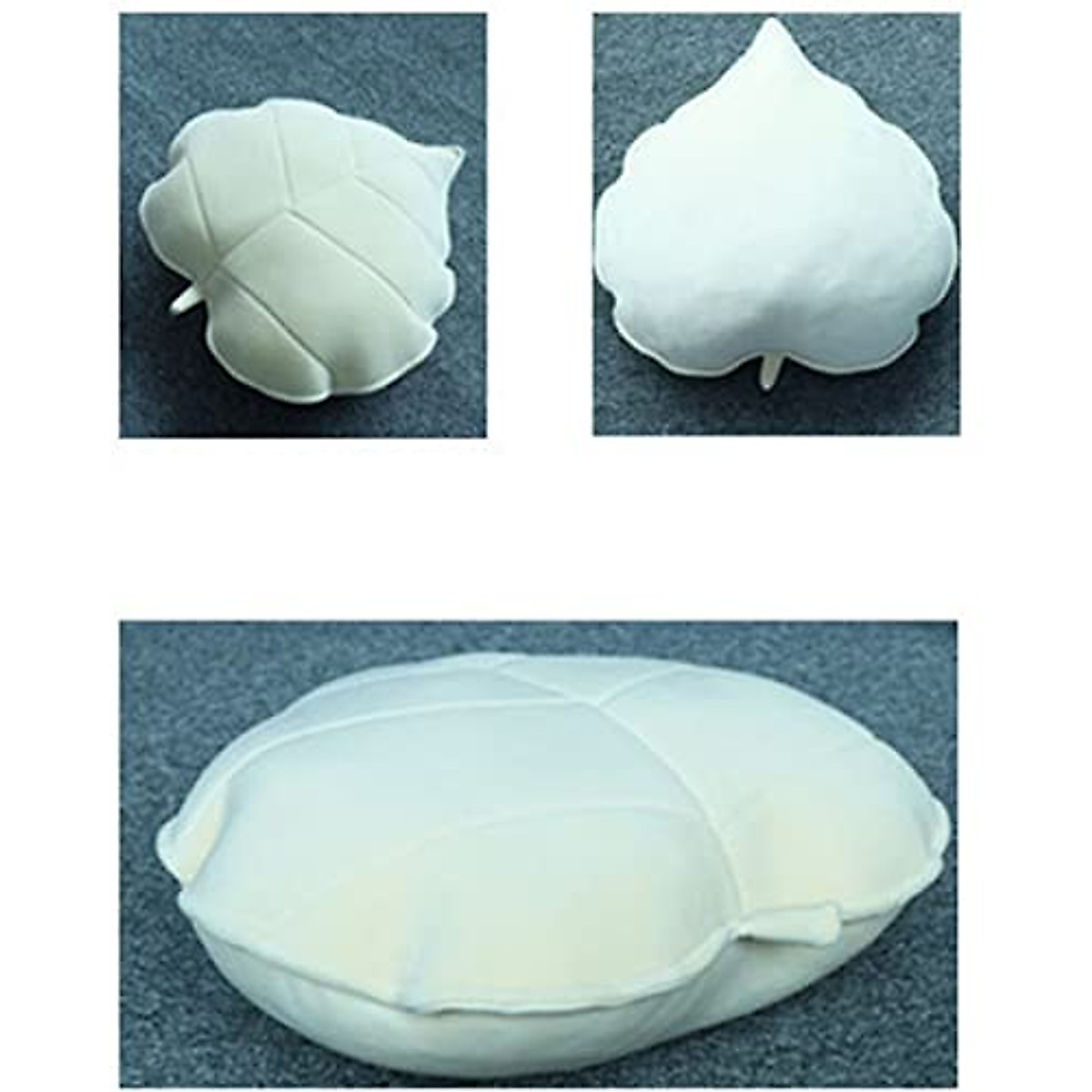 LICHENHAO Leaf Pillow Decorative Throw Pillow Floor Pillow Reading Pillow Sofa Bed Pillow (19.6 in, Yellow)