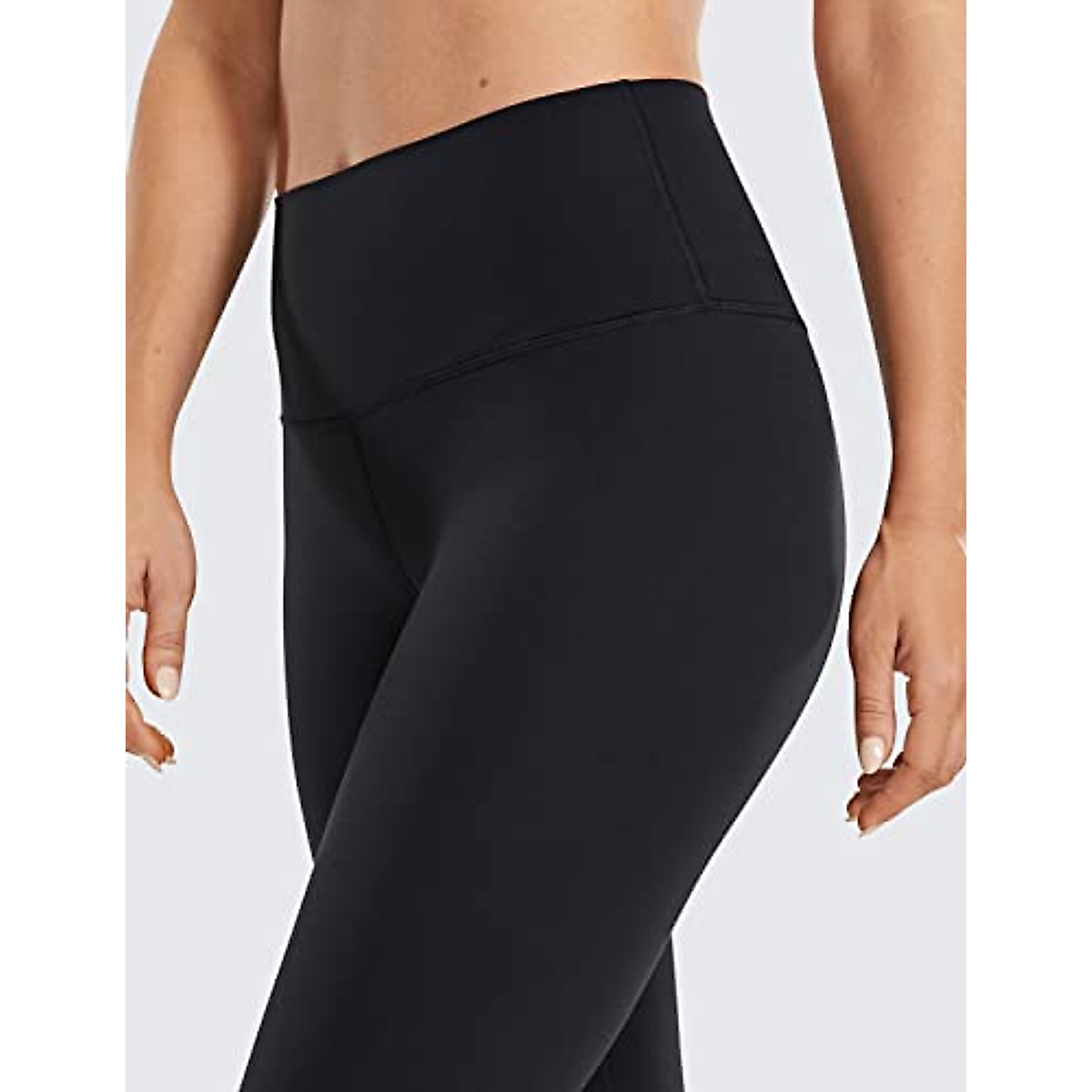 CRZ YOGA Women's Butterluxe Leggings 25 Inches - High Waisted Buttery Soft Comfort Lounge Leggings Black Small