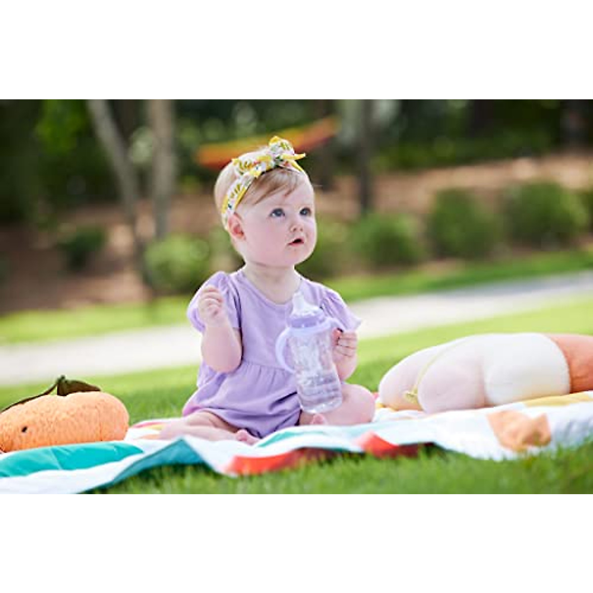 NUK Learner Cup, 10 Ounce, Tritan Gray Star – BPA Free, Spill Proof Sippy Cup