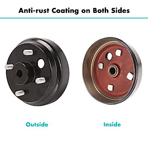 10L0L Golf Cart Brake Drum Hub Assembly for EZGO TXT PDS 1982-up Electric & 1982-1993 2-Cycle Gas, OEM# 19186G1P 19186-G1P