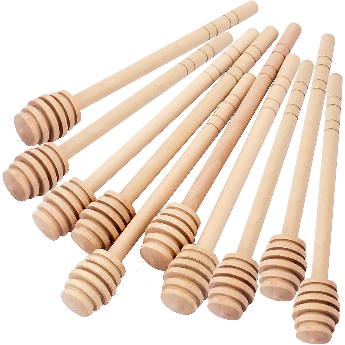 4 Inch Honey Dipper Sticks - 100PCS Wooden Honey Dipper, Mini Honeycomb Stick, Honey Stirrer Stick for Honey Jar Dispense Drizzle Honey and Wedding Party Gift
