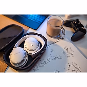 Bose QuietComfort 45 Wireless Bluetooth Noise Cancelling Headphones, Over-Ear Headphones with Microphone, Personalized Noise Cancellation and Sound, White Smoke