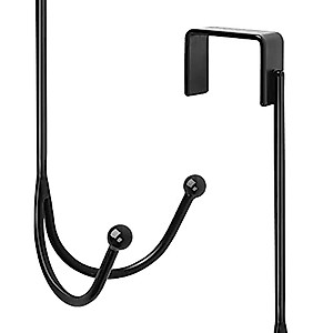 Over The Door Hooks – 4pc Set, Durable Twin Hooks Organizer for for Entryway, Hallway, Living Room, Bath Room and Kitchen - Make tidying up Quick and Easy (4 Pieces, White)