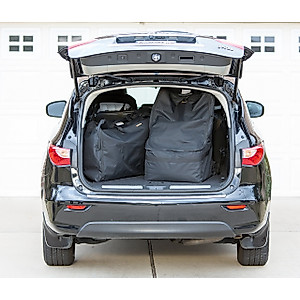 Zohzo Car Seat Travel Bag — Adjustable, Padded Backpack for Car Seats — Car Seat Travel Tote (Gray with Black Trim)