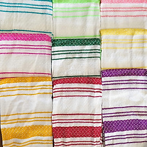 Handwoven Palm Baskets by Jacq & Jürgen - 3 Pack Multicolor - Medium Size Bundle - Traditional Mexican Tortillero