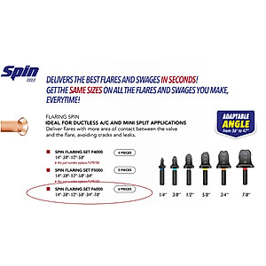 SPIN F6000 6-Piece Drill Bit Flaring Set 1/4, 3/8, 1/2, 5/8, 3/4, 7/8-Inch