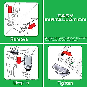Danco FLT231T Alternative Toilet Tank Flapper Replacement, No Size, Black